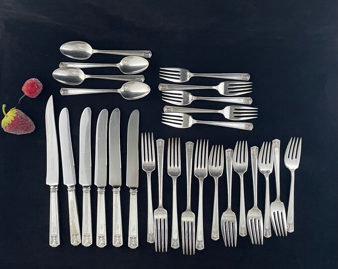 Holmes and Edwards Century Pattern Silverplate Utensils With Monogram ...