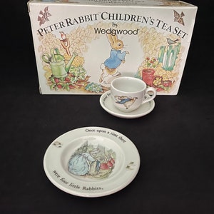 Peter Rabbit 3 Piece Childs Miniature Tea Set - Etsy