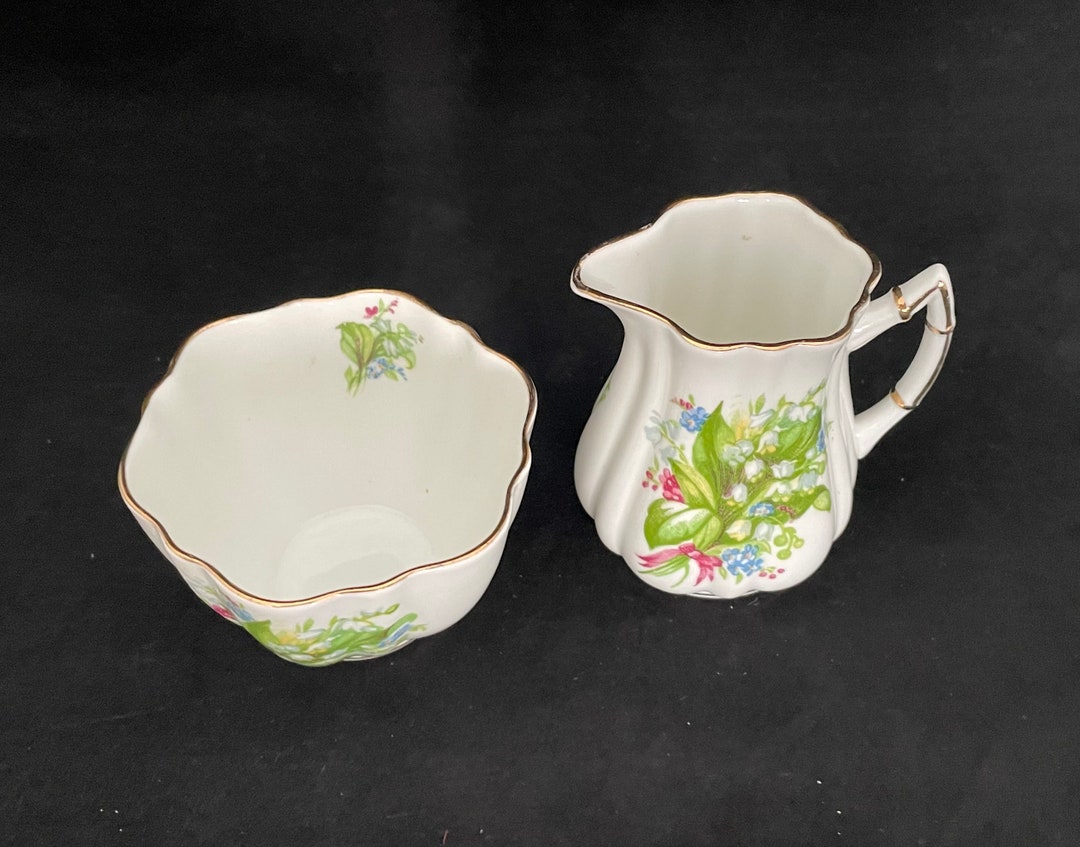 Victoria China Lily of the Valley Sugar and Creamer - Etsy