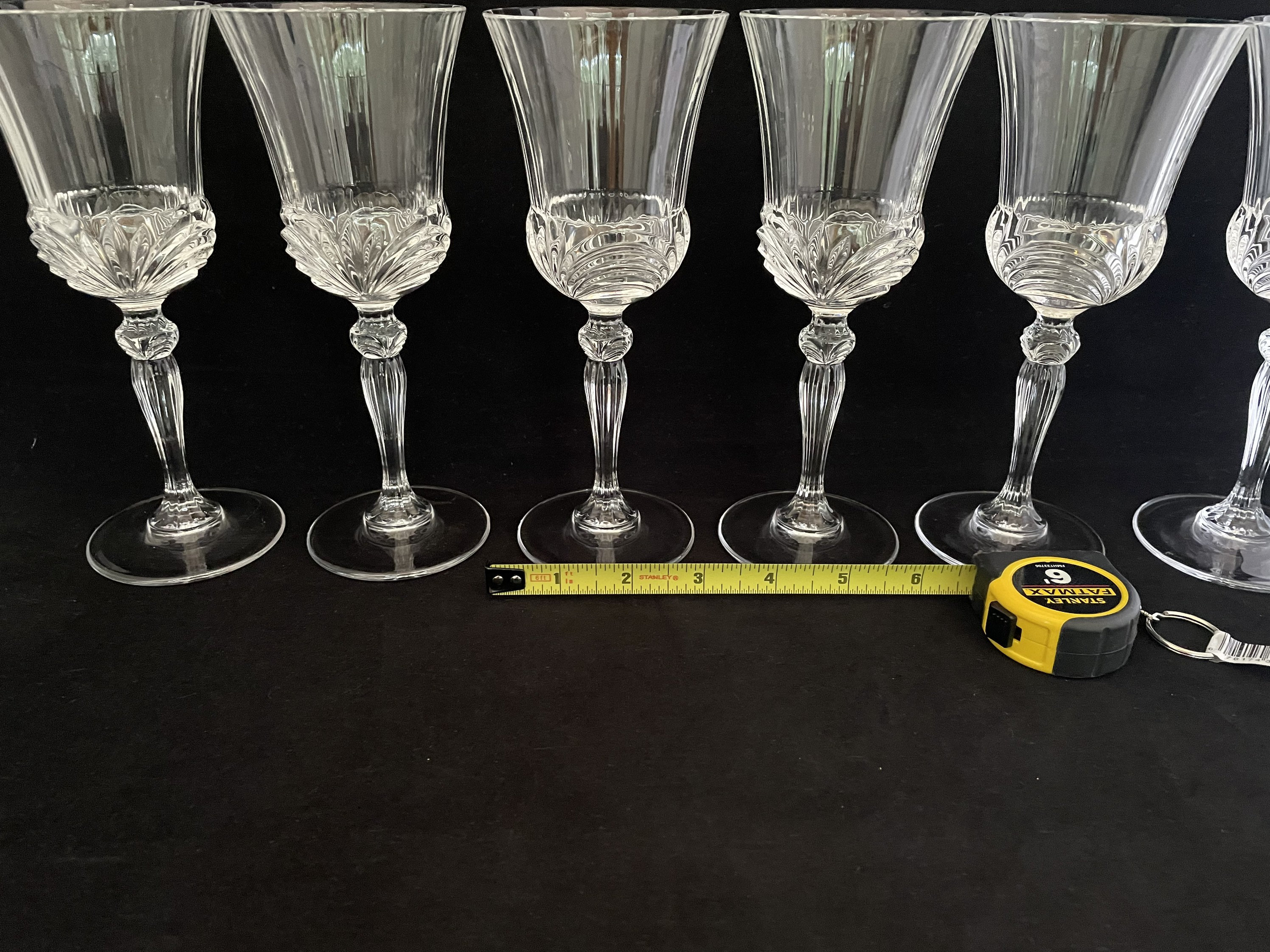 Royal Crystal Rock Aurea Wine Glasses Set of 6 - Etsy