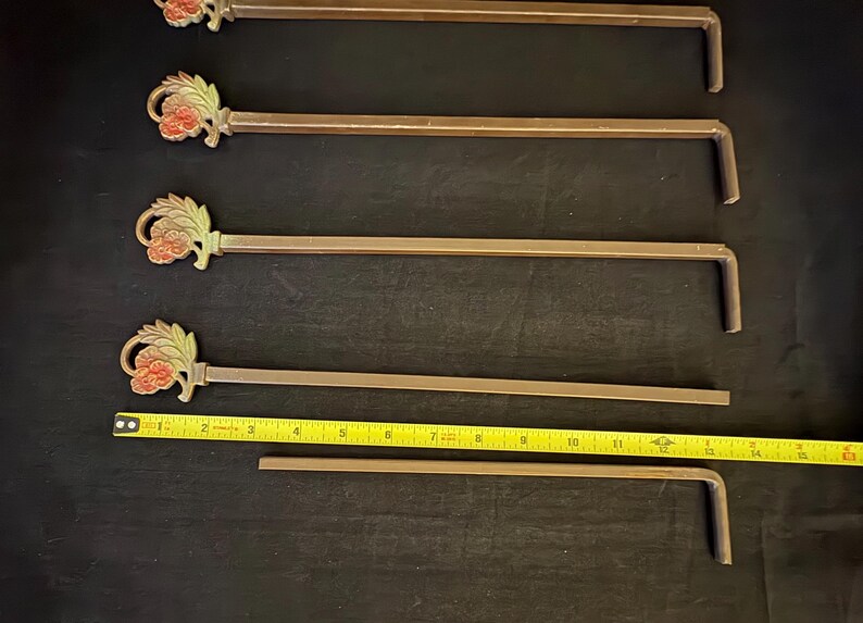 Swing Arm Drapery / Cafe Rods Set of 4 (2 Pairs) - Etsy