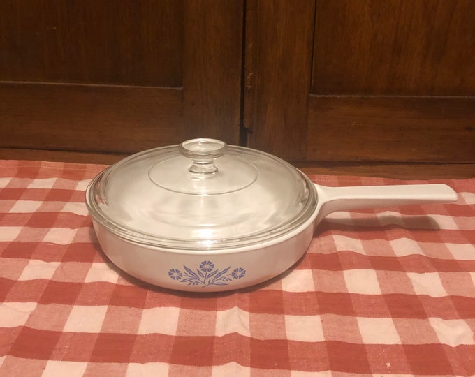 Vintage Corning Ware Cornflower Blue Range Topper / Skillet / Pan With ...