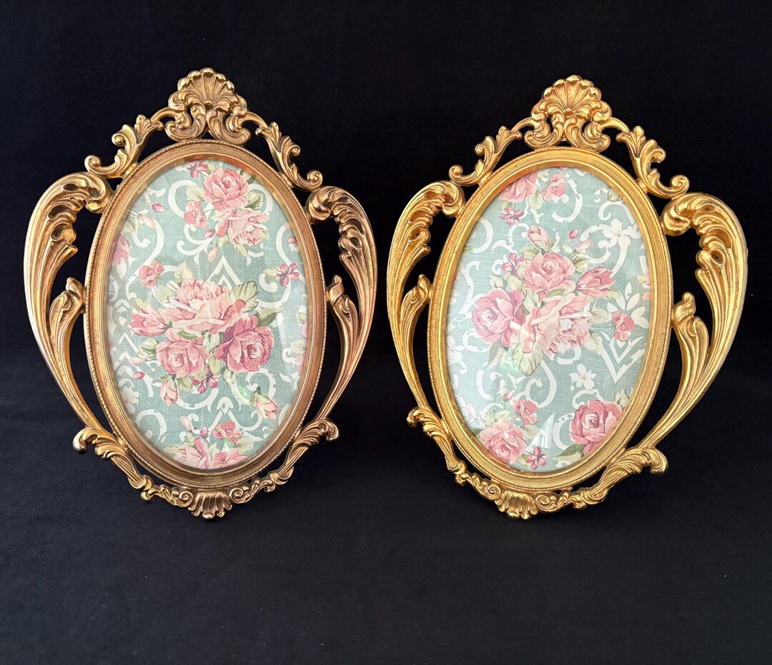 Gold Baroque Ornate Metal Frames (set of 2) - Etsy