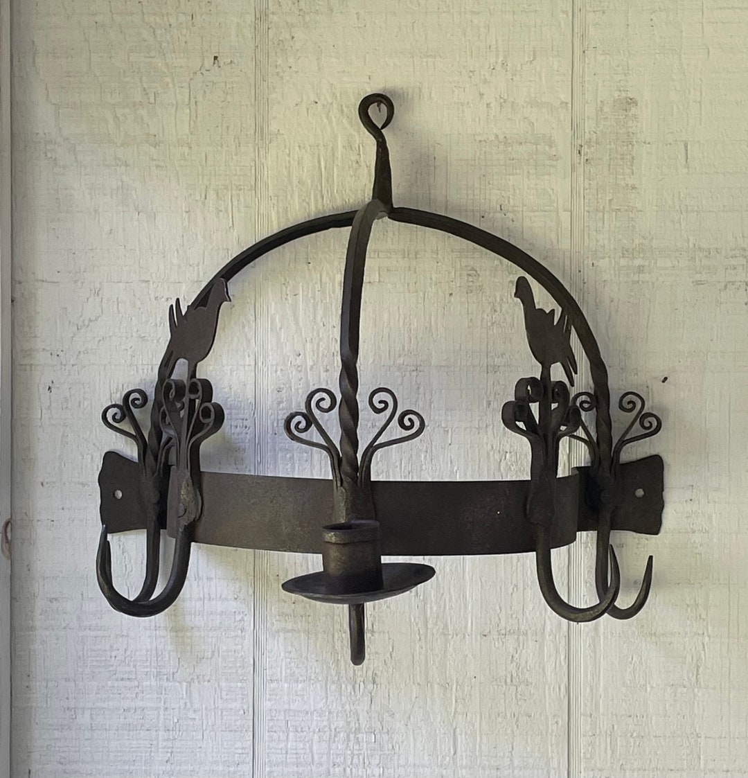 Primitive Wrought Iron Game Hook / Butchers Hook/ Meat Hook / Pot Hook ...