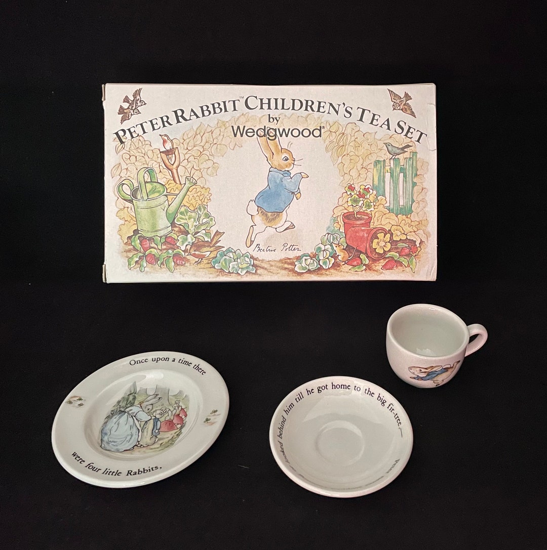 Peter Rabbit 3 Piece Childs Miniature Tea Set - Etsy