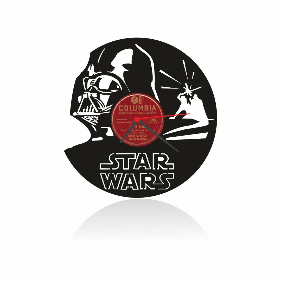 Star Wars Vinyl Clock Plaque Clock Models Vinyl Record Clock - Etsy