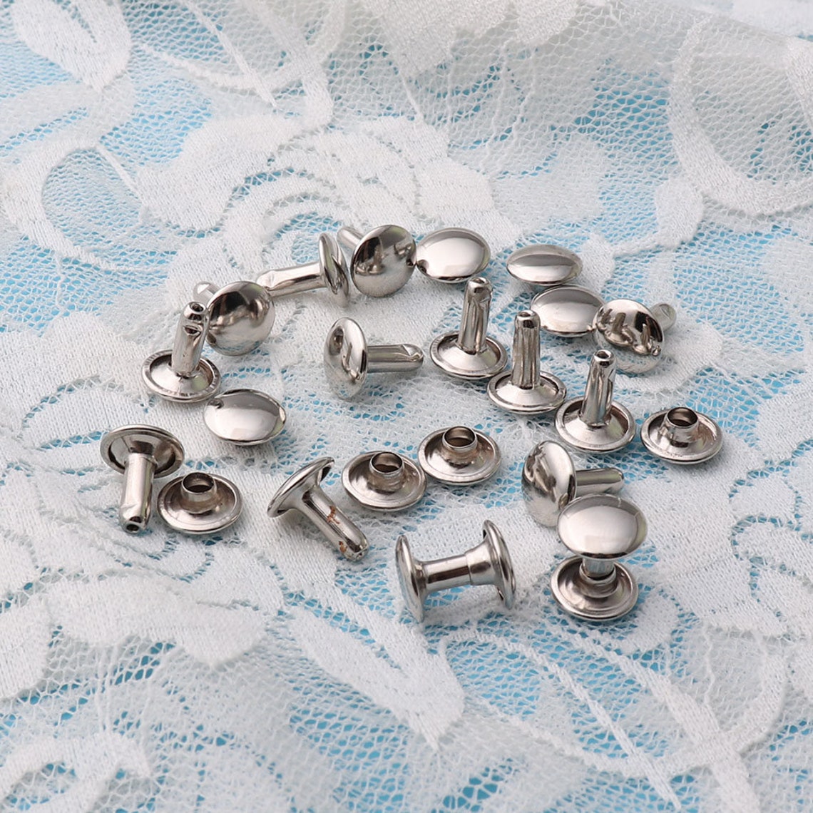 Rose Gold/gold/silver Color Rapid Rivet Double Cap Rivets | Etsy