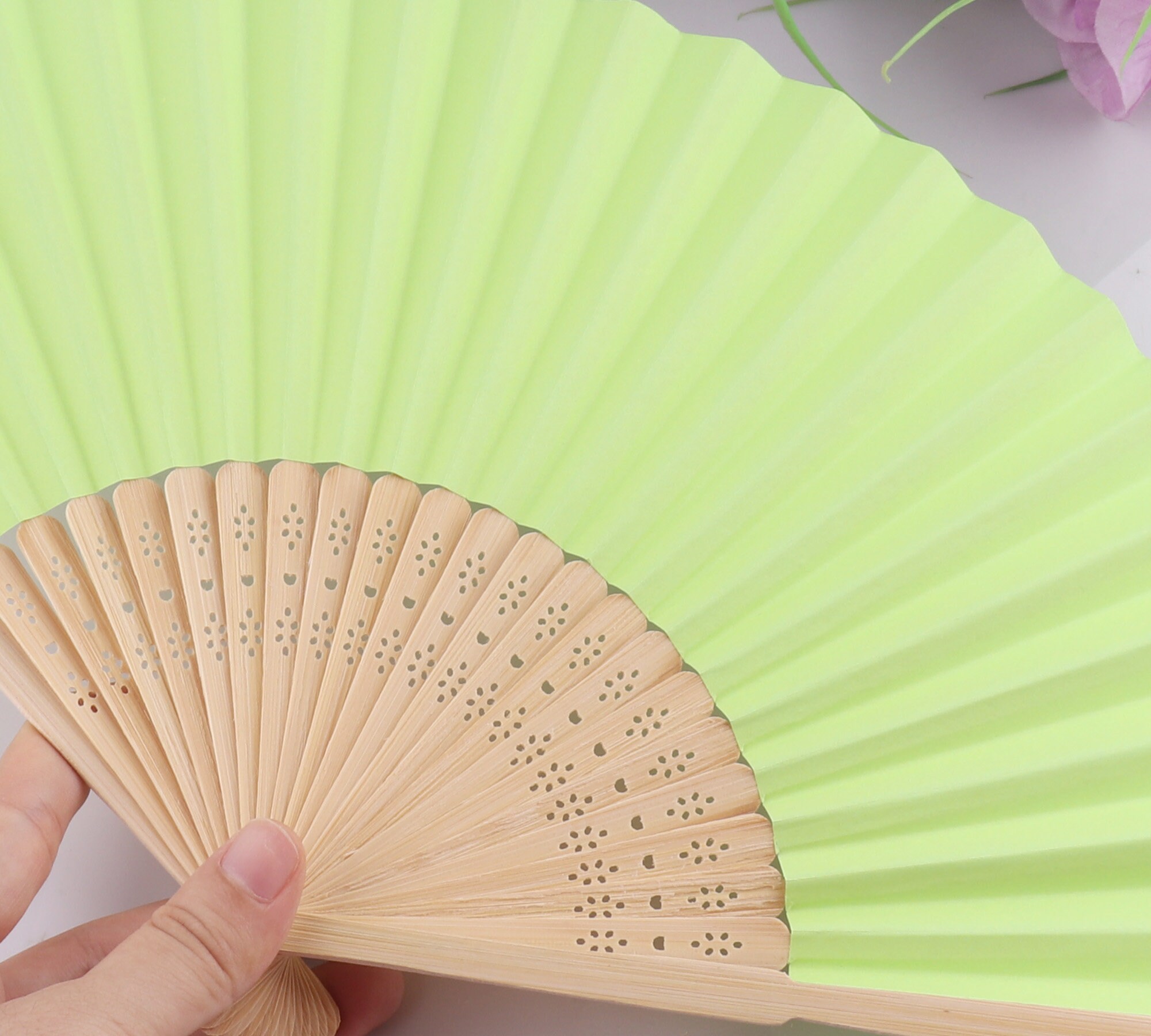 Japanese FansArt Solid color Hand Fans-Personalized | Etsy