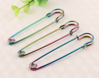 One Loop Safety Pin - Etsy