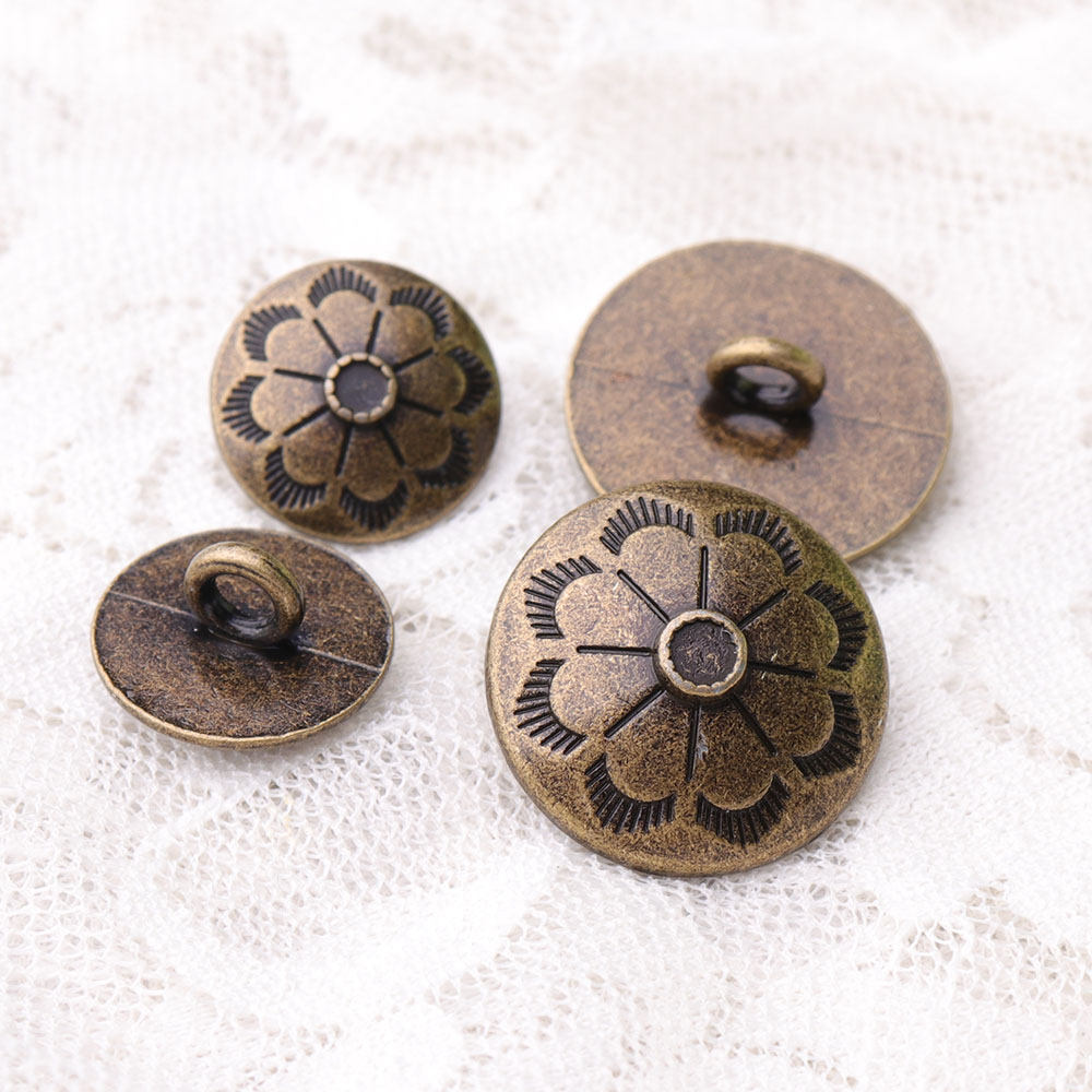 Antique Brass Blazer Buttons Set15mm 20mm Anti-copper Shank - Etsy Ireland