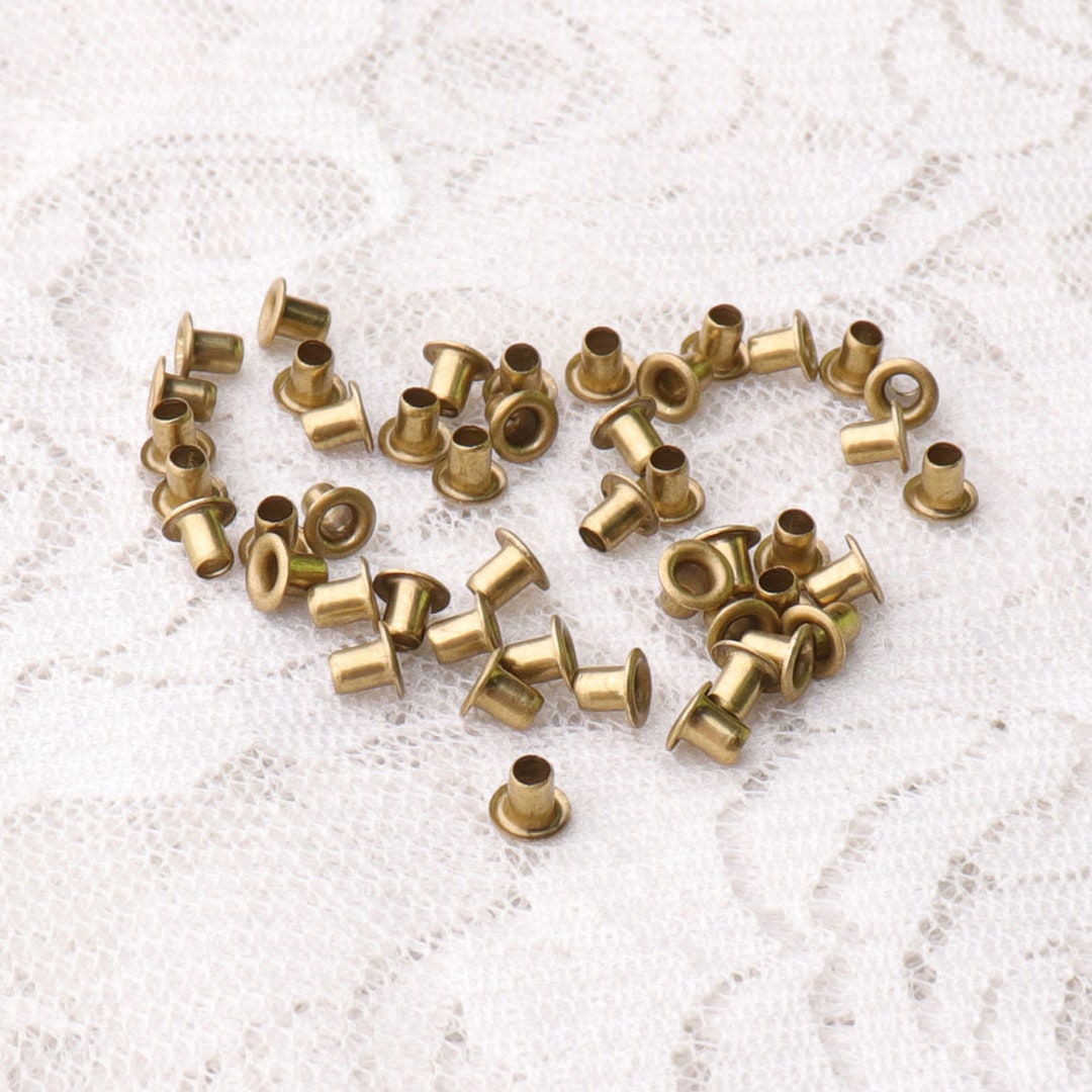 Tiny Eyelets 4.541.5mm 100pcs Metal Copper Eyelets Grommets - Etsy