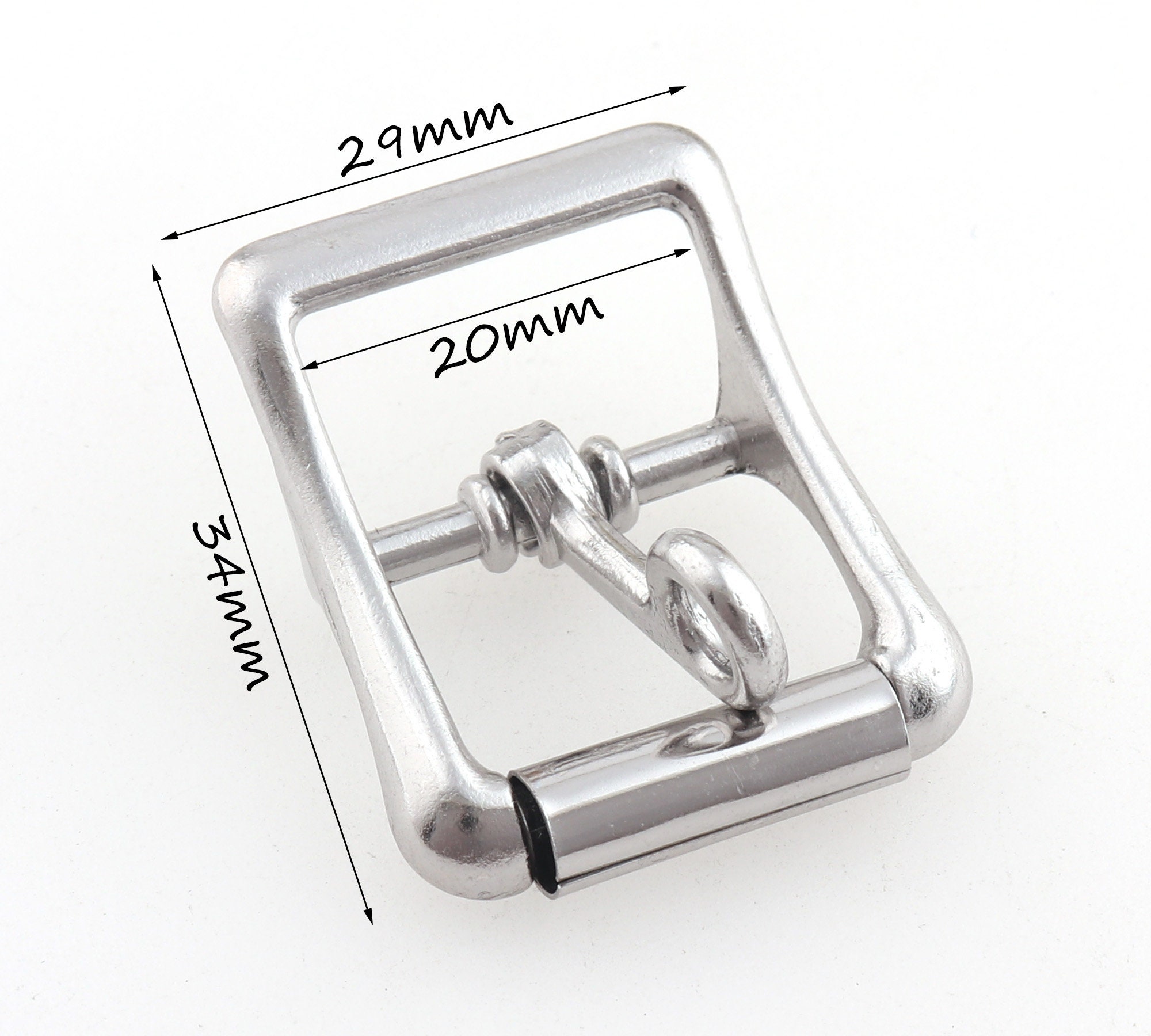 Silver Square Belt Buckle Single Prong Strap Bucklemetal - Etsy