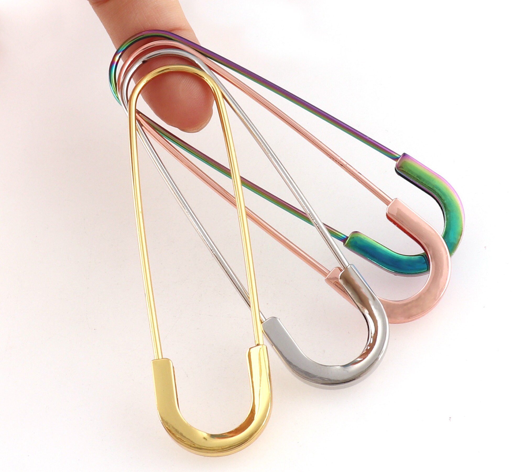 Safety Pins No Loops Colorful Big Pins Kilt Pin Brooches Large | Etsy