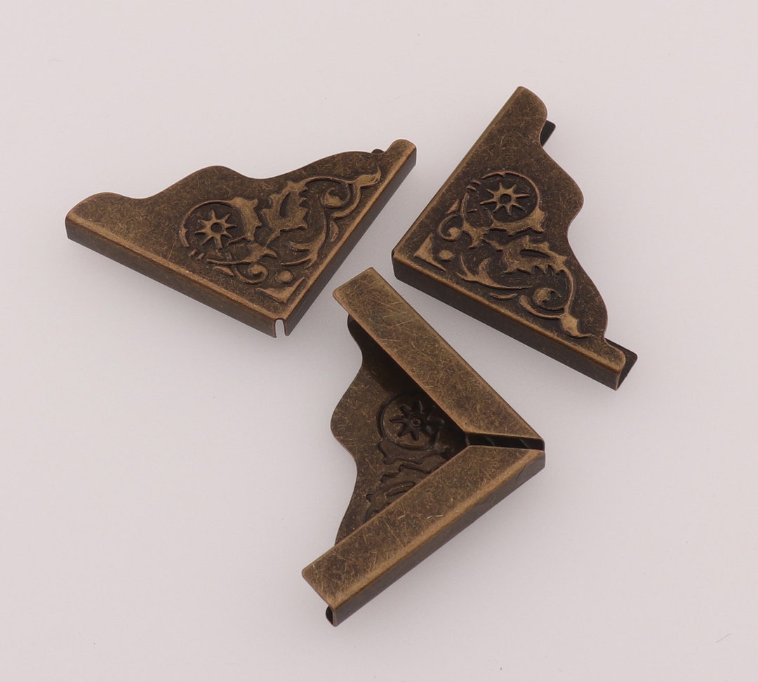 Box Corner24x24mmantique Bronze Corner Cet of 4metal Corner - Etsy
