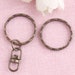 10 Sets Rose Gold Key Fob Hardware,1''25 Mm Metal Key Fobs Hardware ...