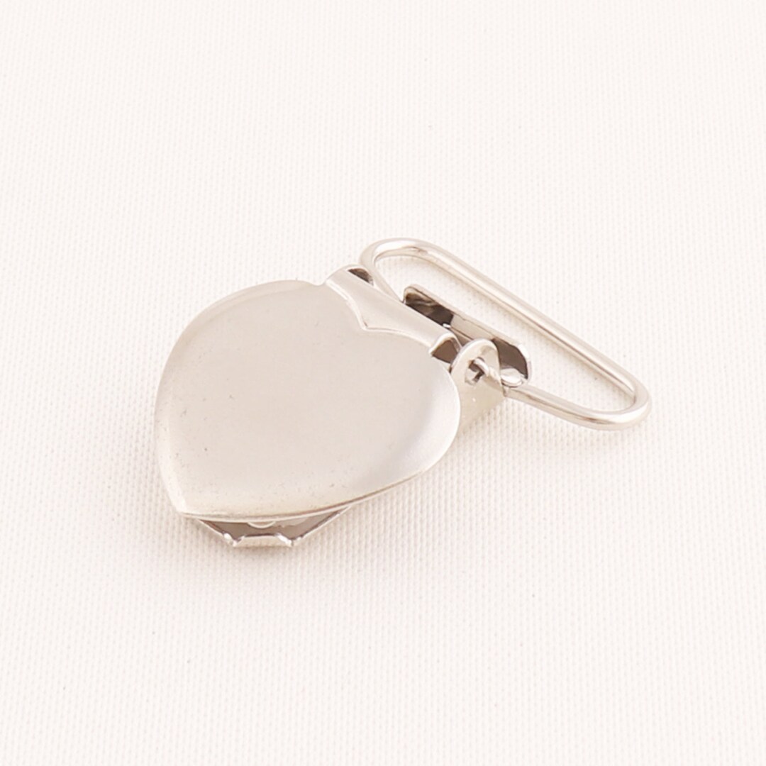 3729mm Heart Clip Pacifier Clips Metal Clip Silver Clip 10pcs - Etsy