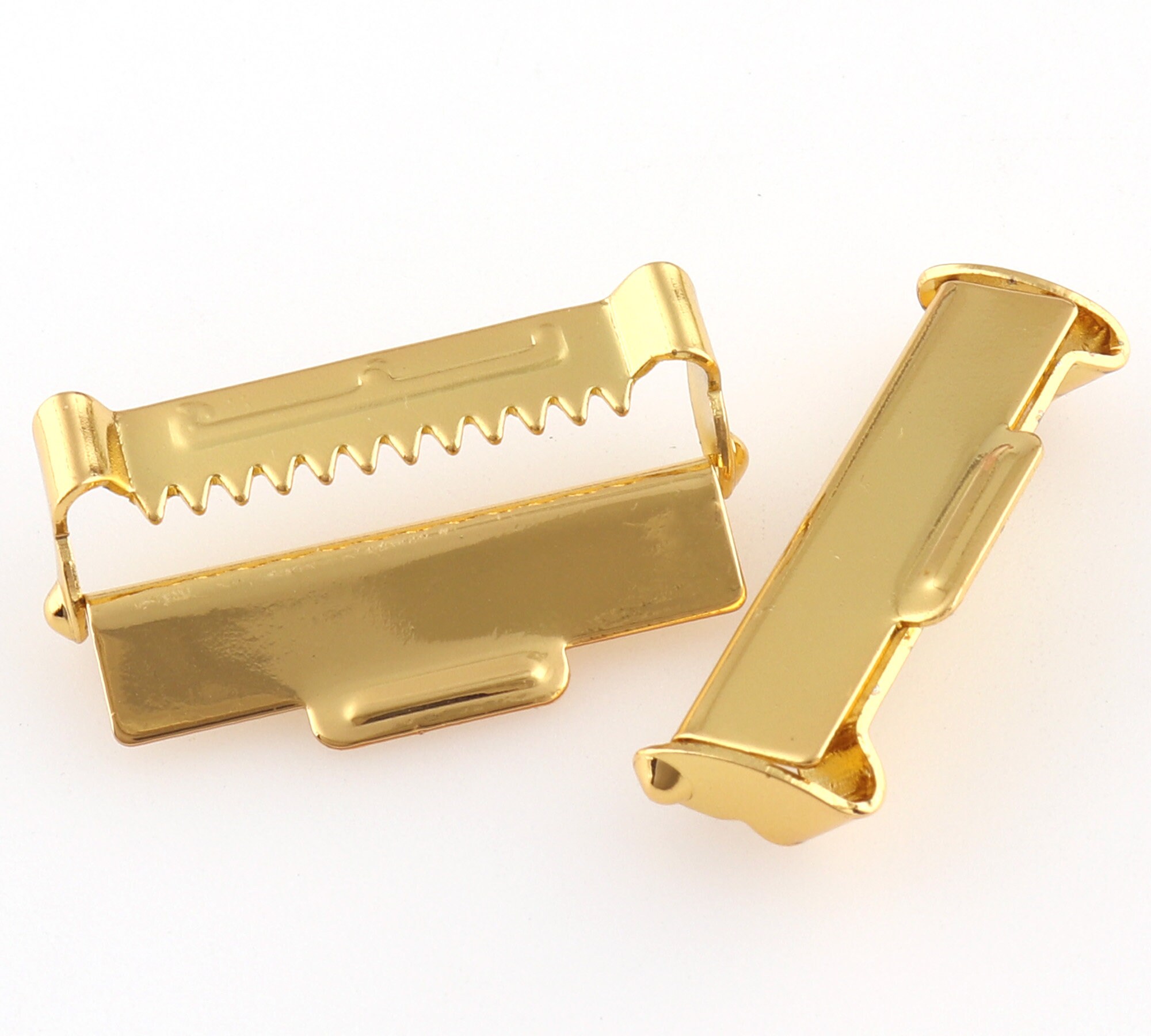 Suspender Slide Adjustersribbon Clip Ratchet Adjusters Gold - Etsy