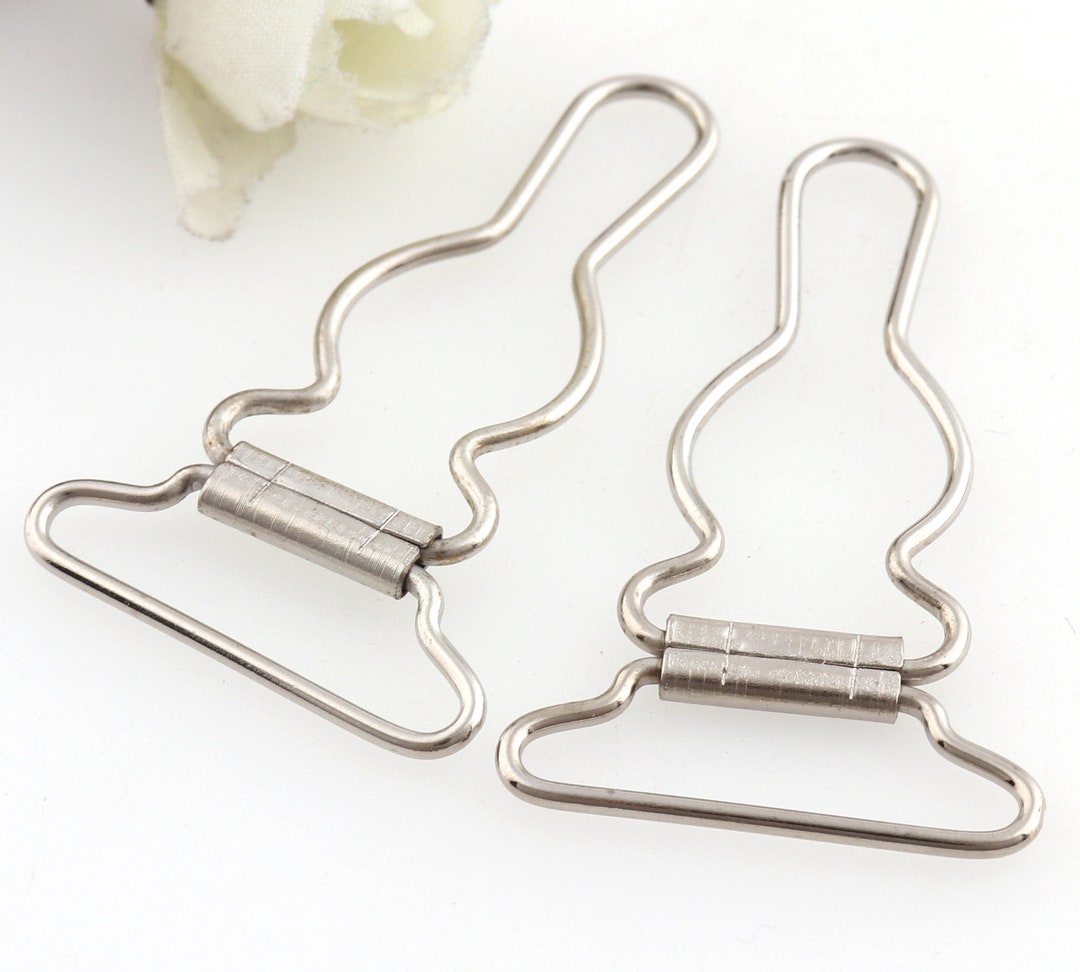 Silver Adjuster Buckles,suspender Trousers,dungaree Clips Fasteners ...