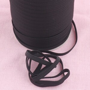 6mm White/black Flat Elastic Cord Good Quality for Sewing - Etsy