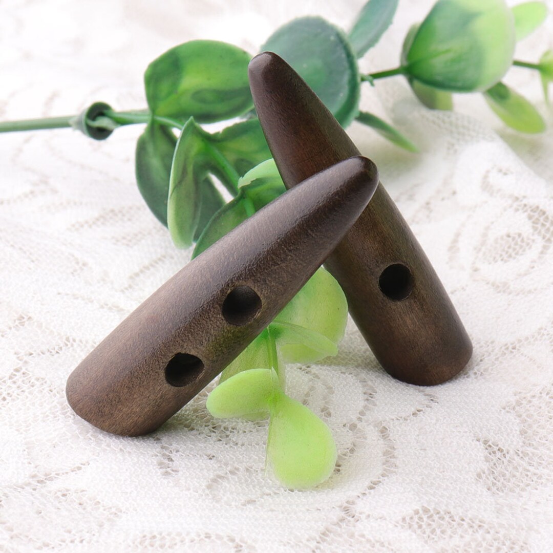 2 Holes Toggles Buttons6 Pcs 4712 Mm Wooden Toggles - Etsy