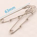 20 Pcs Silver Safety Pins,6315 Mm 2 Loops Safety Pins,silver Safety ...