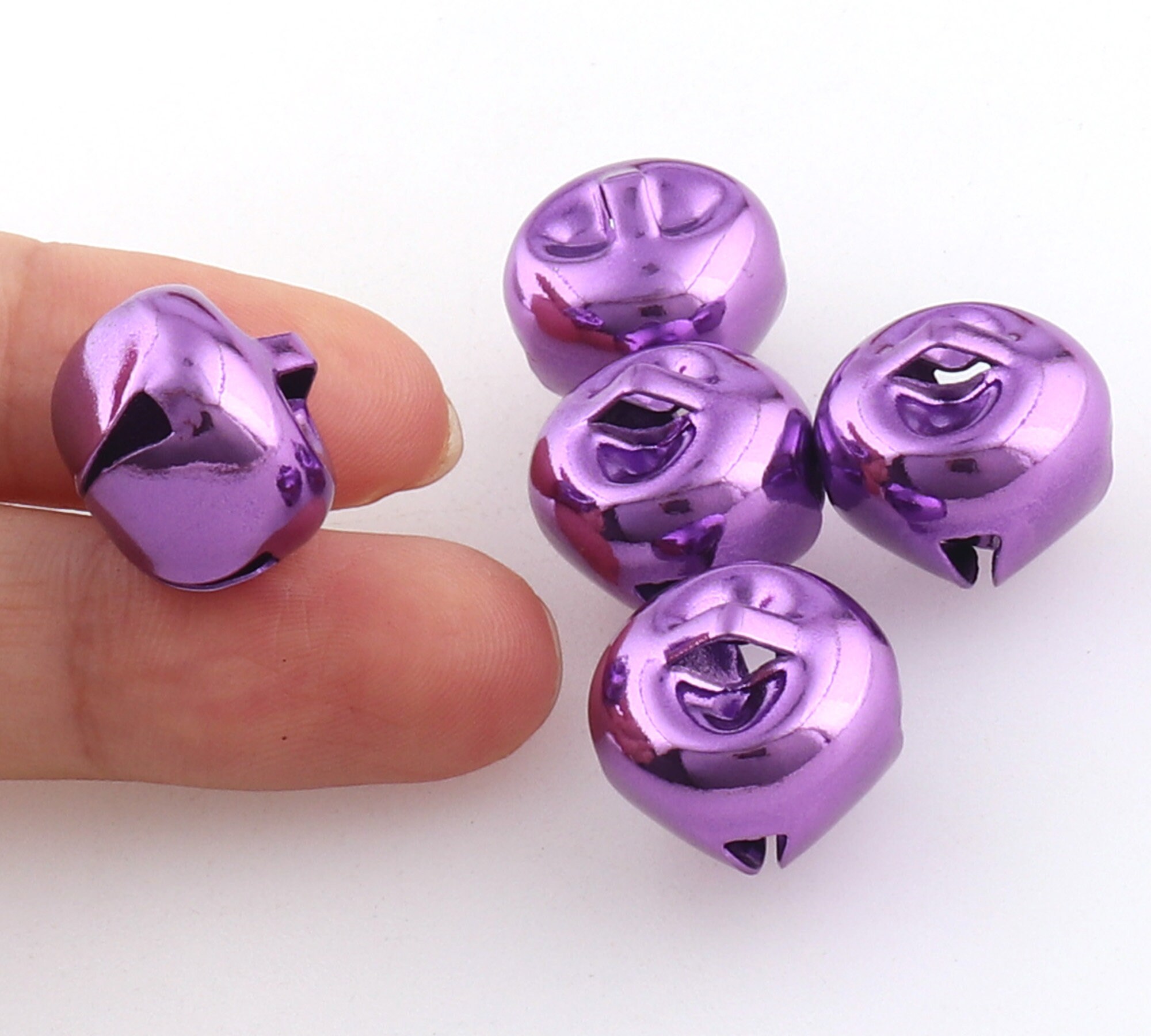 Purple Jingle Bellschristmas Bellsbell Charmscraft - Etsy