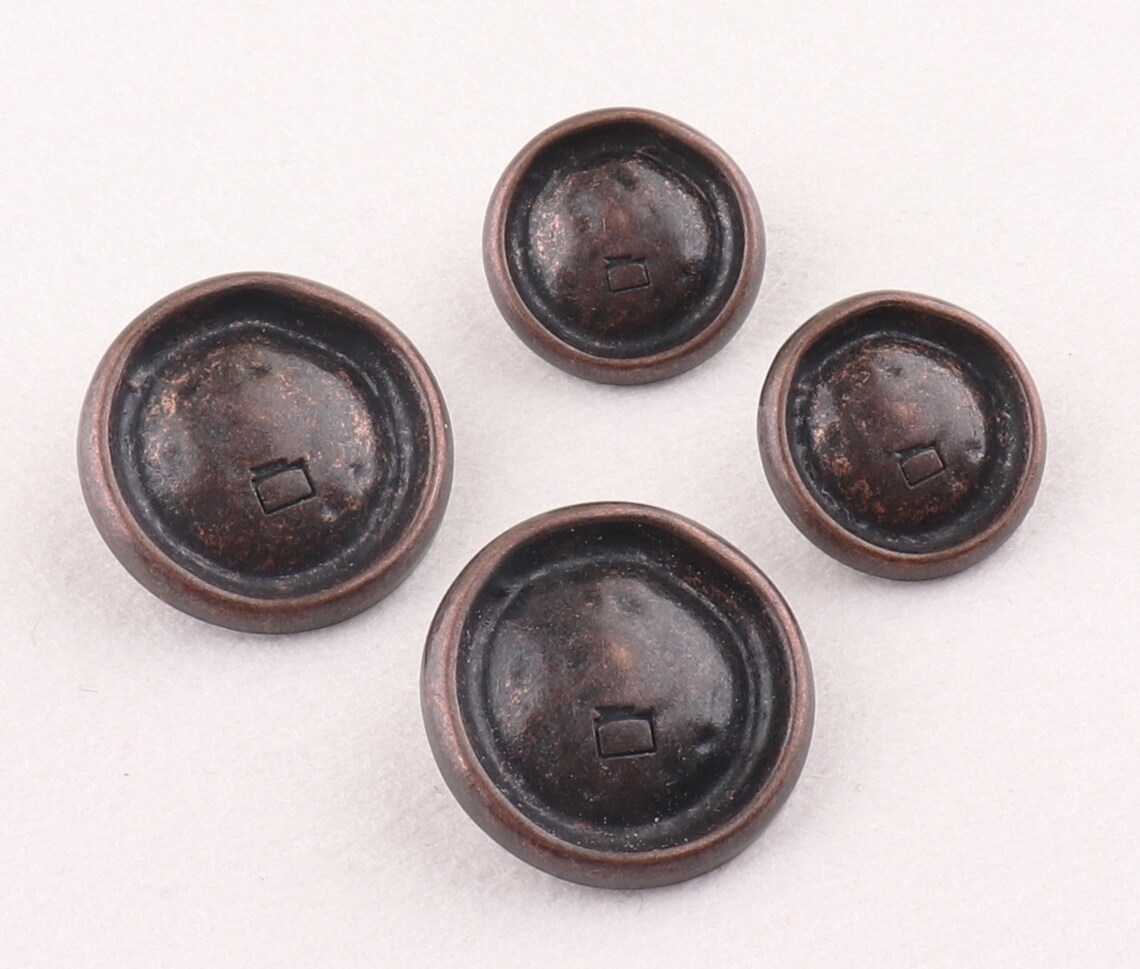 22/18 Mm Metal Buttonsround Copper Buttons With Shankmini | Etsy