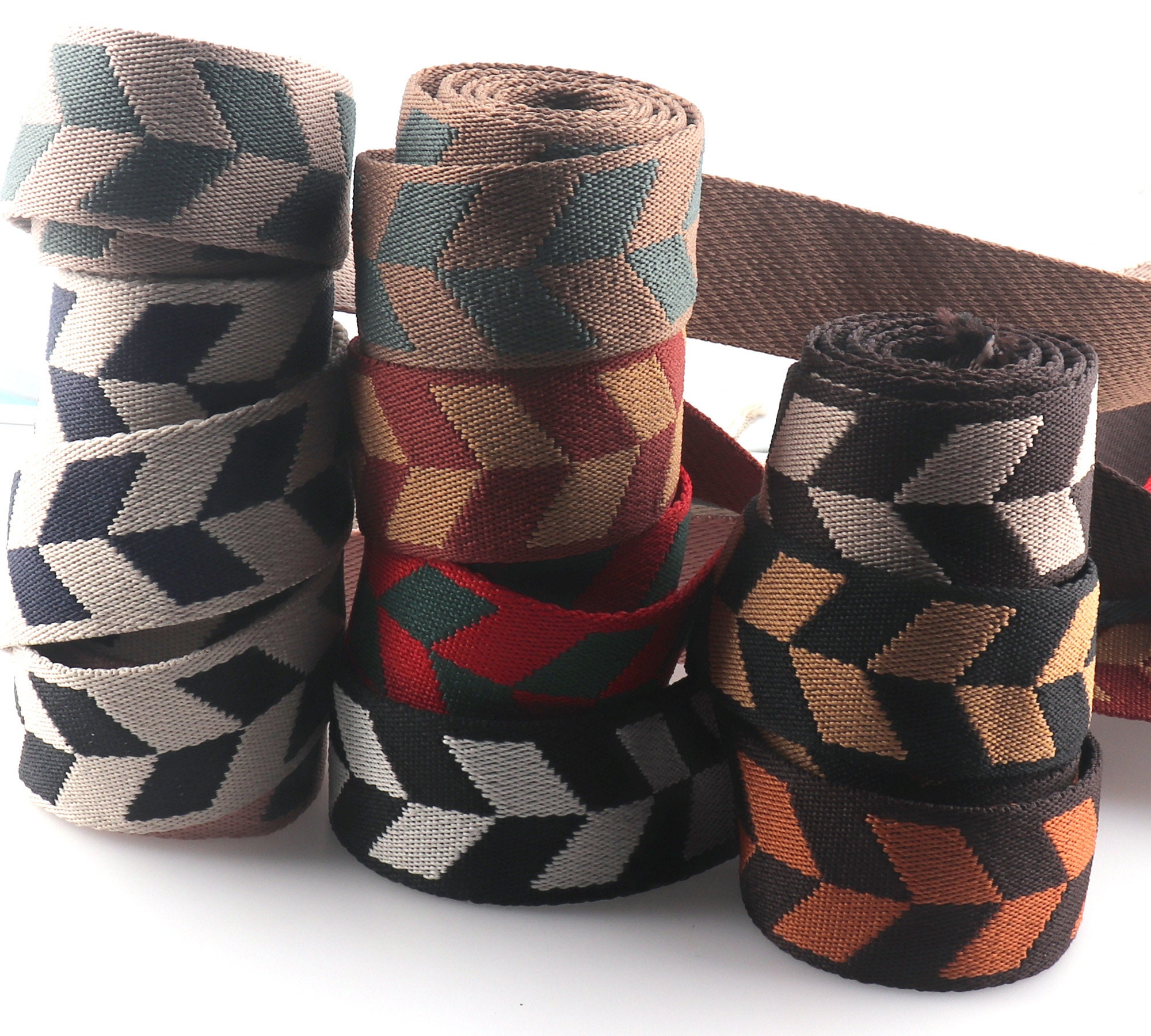 Colorful Cotton Webbingleaf Pattern Webbingsmooth Webbing - Etsy