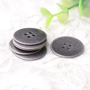 4 Holes Sewing Buttons10 Pcs 23 Mm Round Light Black - Etsy