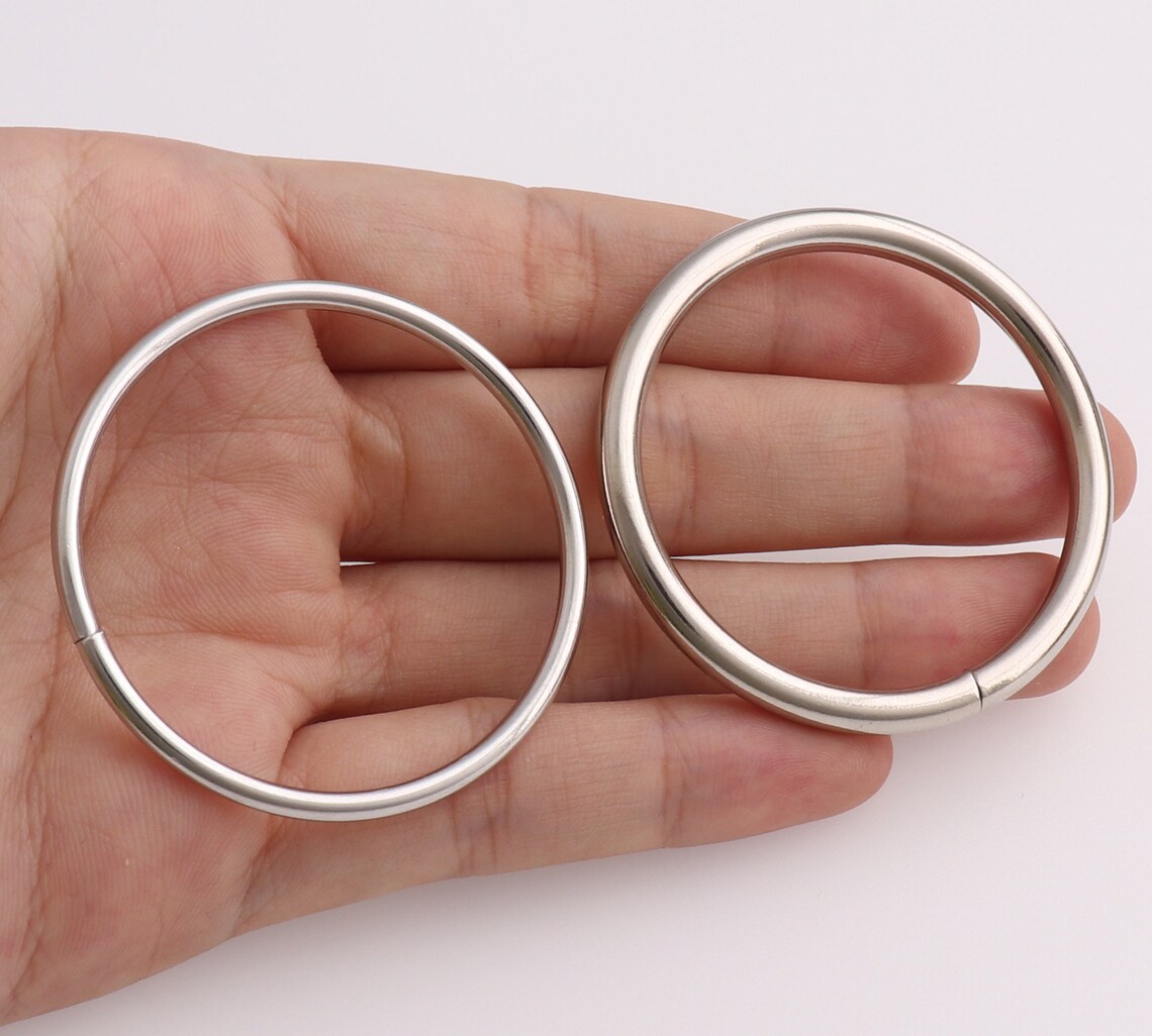 Silver O Ringsmetal Ringsiron Ringsclothing/crafts | Etsy
