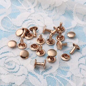 Rose Gold/gold/silver Color Rapid Rivet Double Cap Rivets - Etsy