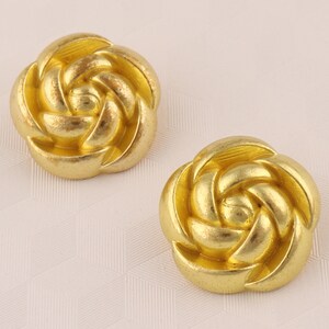 10 Pcs Metal Buttons,19 Mm Rose Flower Buttons,gold Metal Buttons With ...