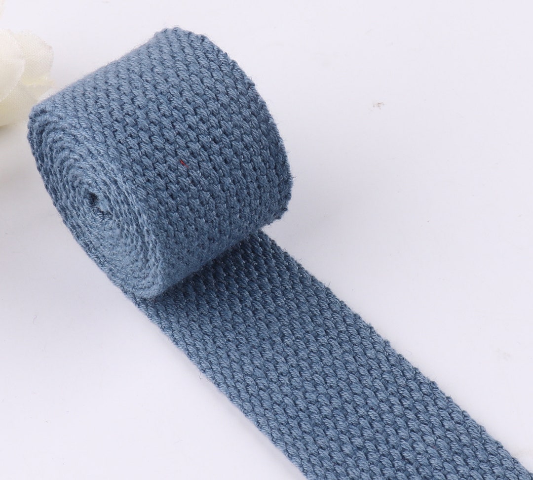 Nylon Webbingwidedouble-side Blue 1 Inch 25mm Elastic - Etsy