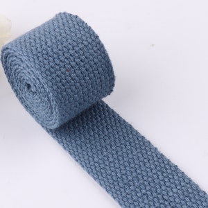 Nylon Webbingwidedouble-side Blue 1 Inch 25mm Elastic - Etsy