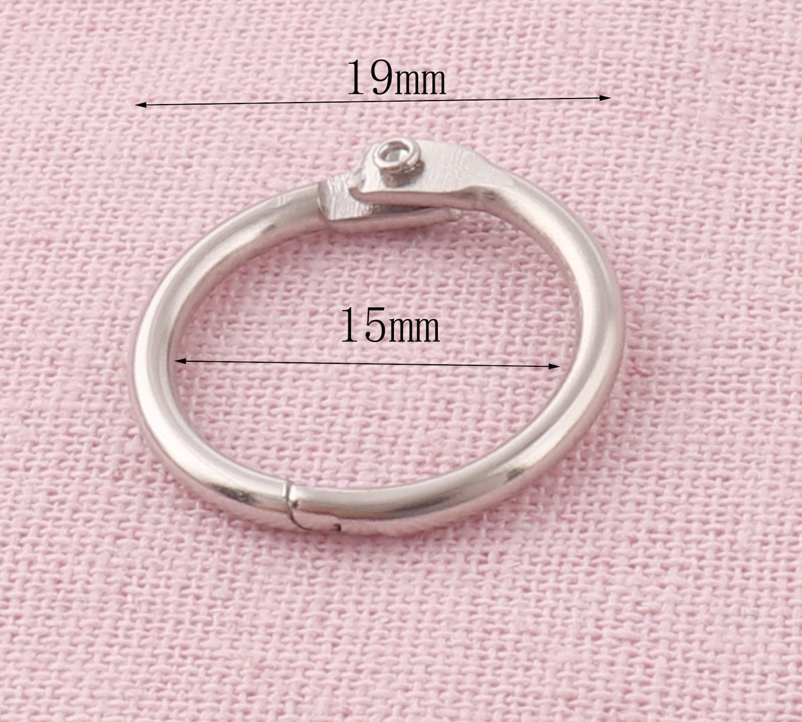 Binder Rings Silver Hinge Split Ring Snap Rings Card Rings | Etsy