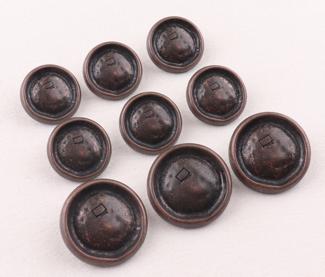 22/18 Mm Metal Buttonsround Copper Buttons With Shankmini | Etsy