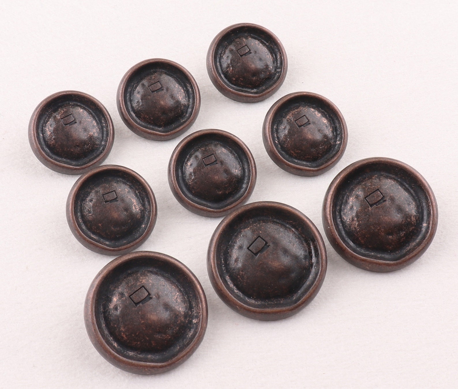 22/18 Mm Metal Buttonsround Copper Buttons With Shankmini - Etsy