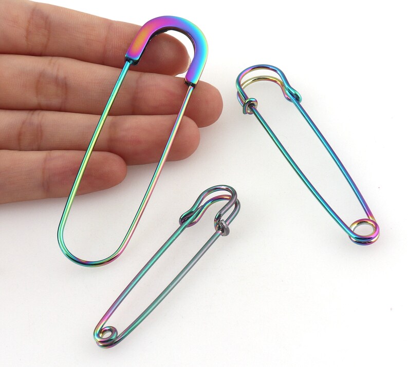Safety Pinsrainbow Large Safety Pin Giant Safety Pins Giant - Etsy