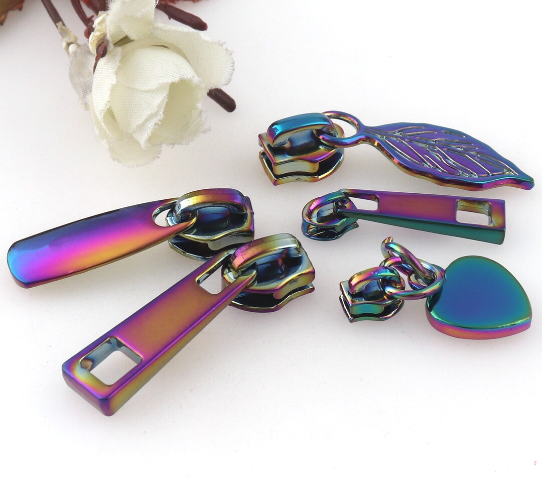 Rainbow Zipper Puller/pendant Zipper Metal Puller,leather Zip Puller ...