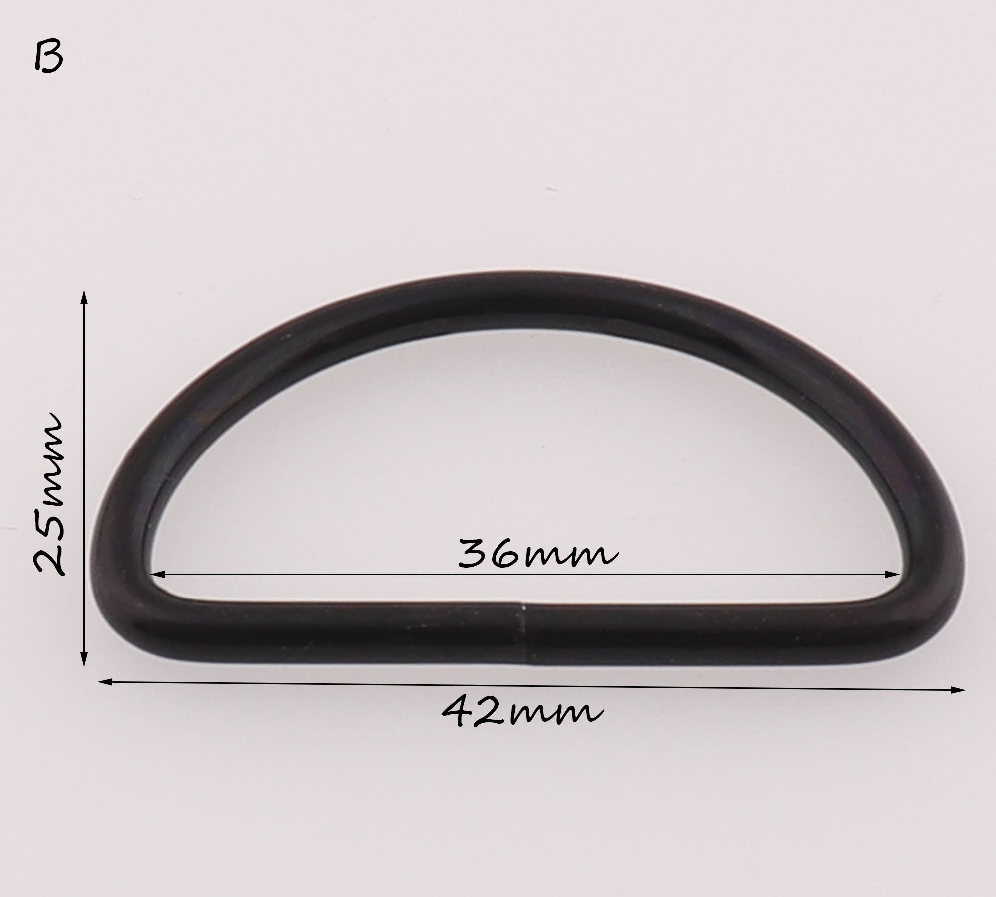 D ring Metal Black ring hardware ring Clothing/Crafts | Etsy