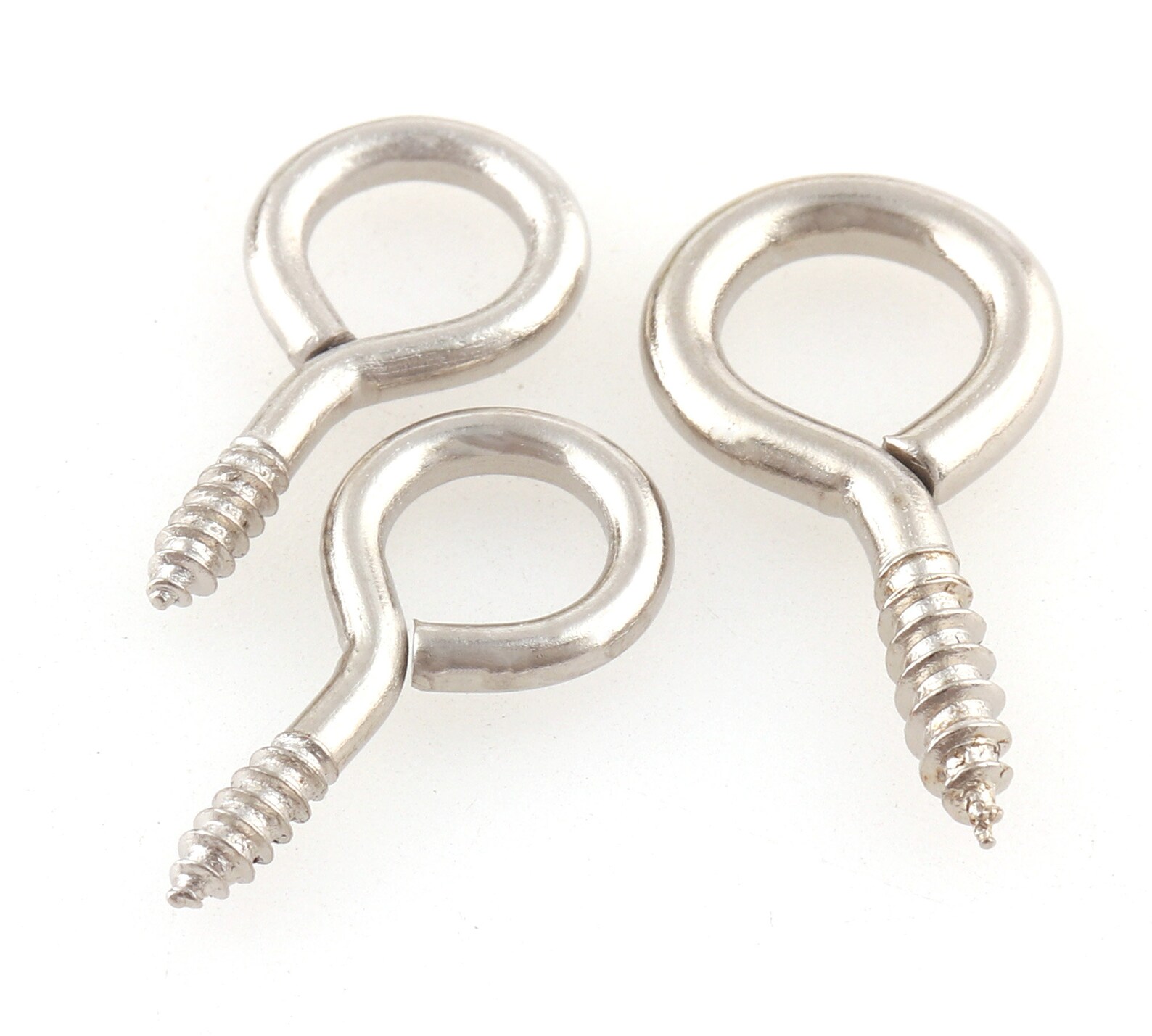 Silver Screw Eye Hook Bail Pins eye Screwscrafts - Etsy