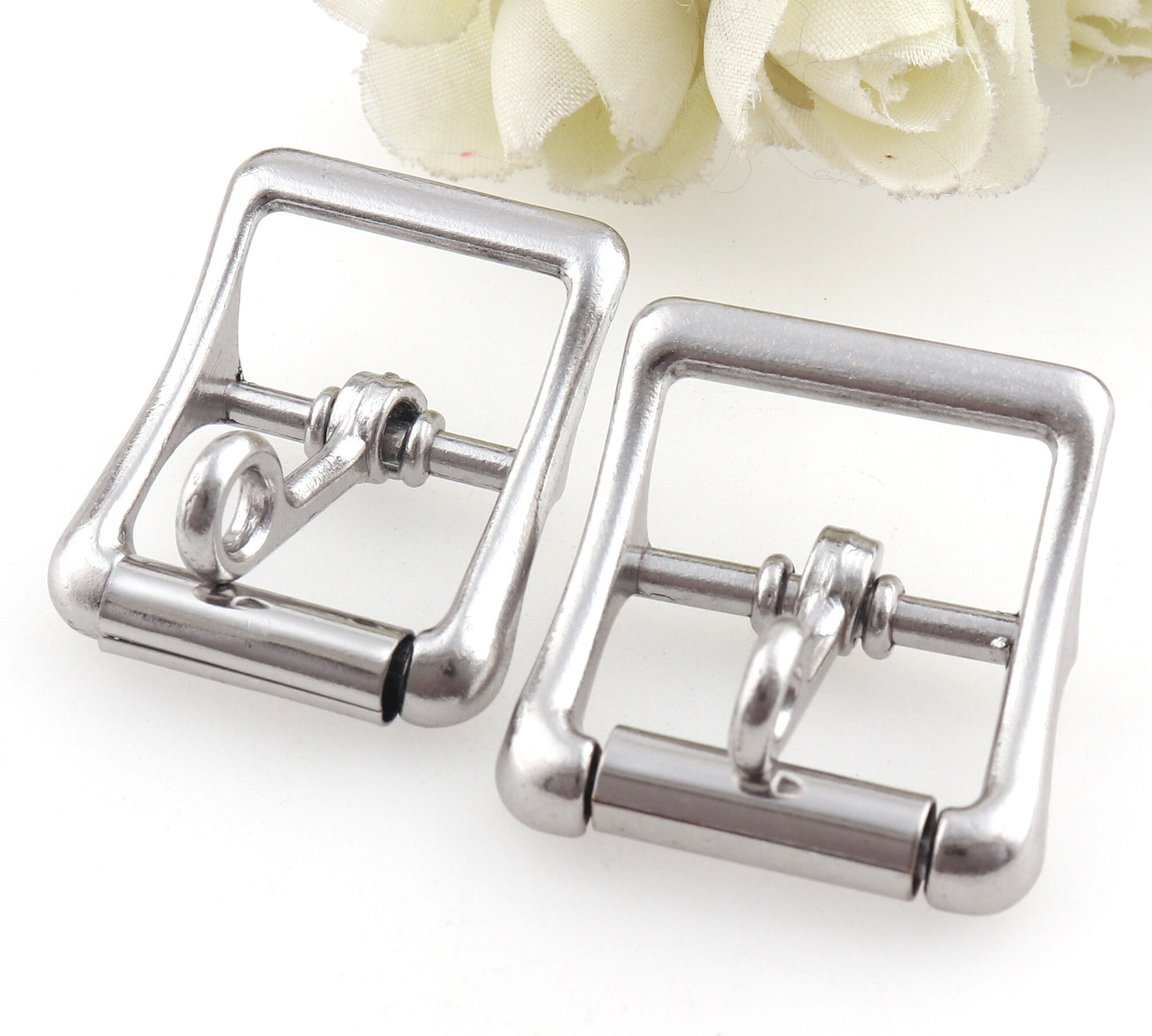 Silver Square Belt Buckle Single Prong Strap Bucklemetal - Etsy