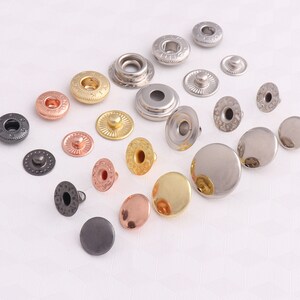 20 Sets Snap Button,leather Closure Snap Fastener,metal Snap Button ...