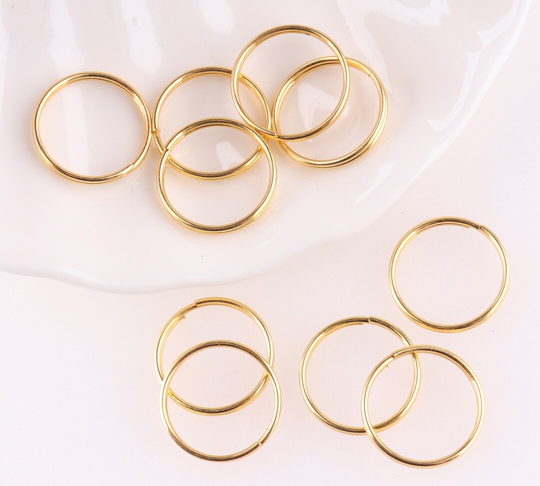 Keyring Gold Jump Ringskey Ring Double Loops Bulk Jump Rings - Etsy