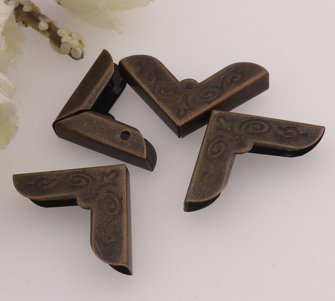 21 Mm Box Corner,antique Bronze Corner,metal Corner Protectors,picture ...