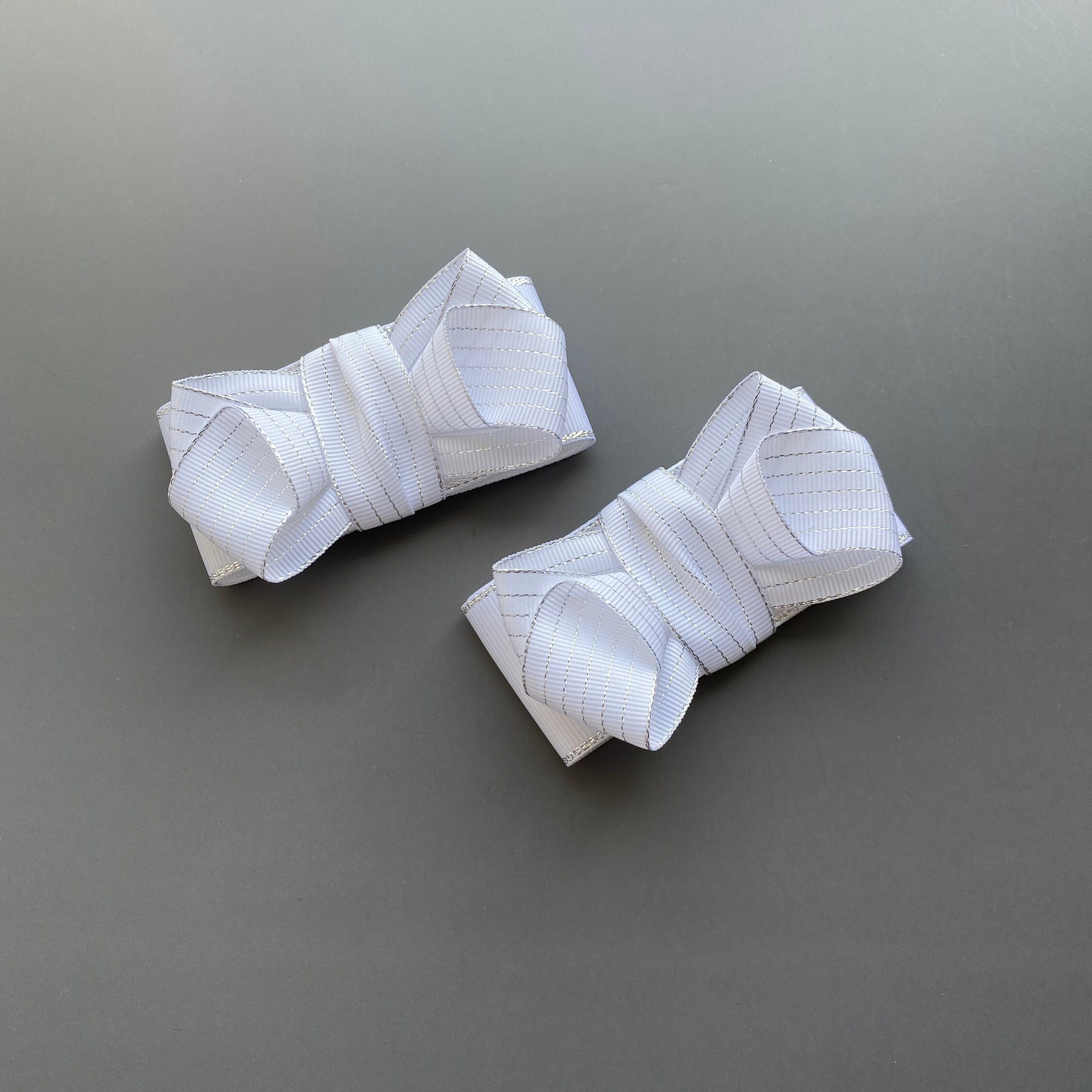 White Shoe Clips for Bridal. Shoe Enhancement and Wedding Accessories ...