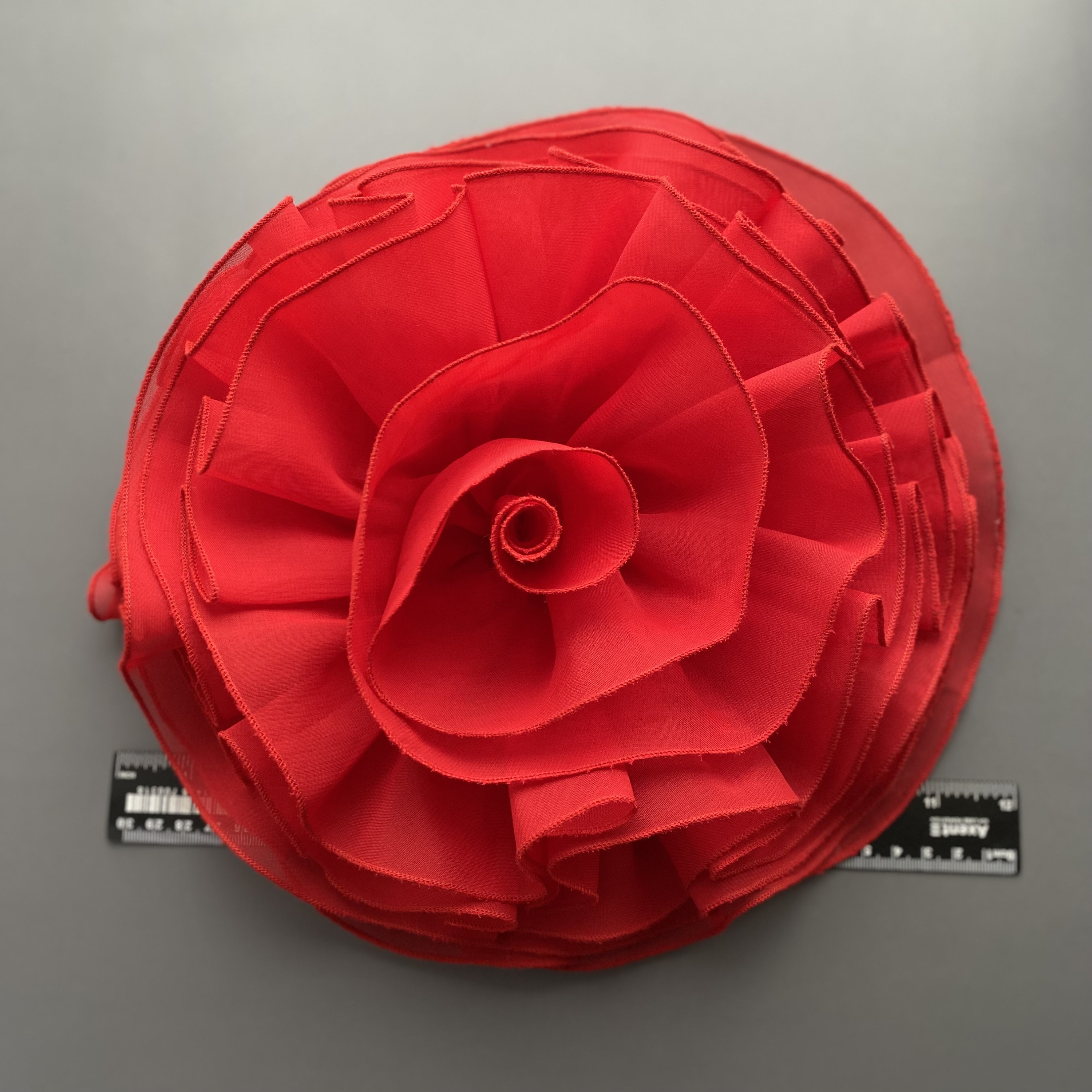 Extra Large Red Chiffon Rose Brooch, Statement Corsage Pin - Etsy