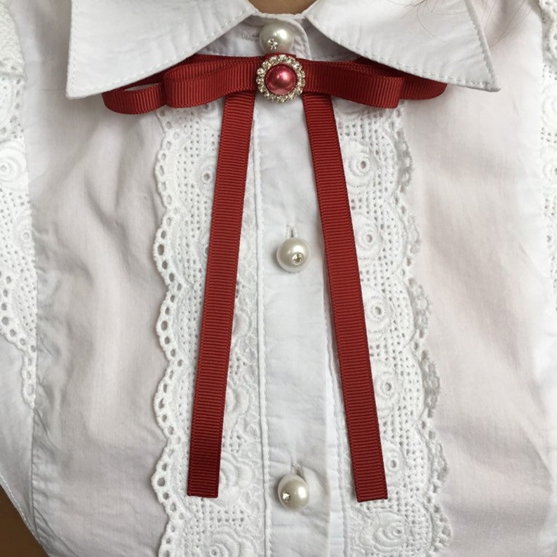 Western Bow Tie for Women. Cowboy Ties Handmade. Accessory for School ...
