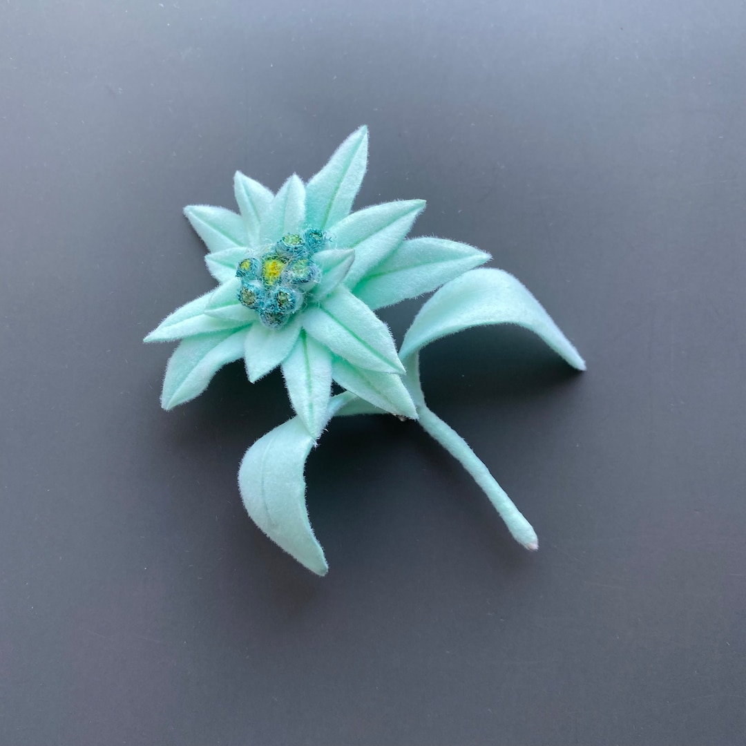 Edelweiss Green Buttonhole. Edelweiss Boutonniere Best Man Gift. Men's ...