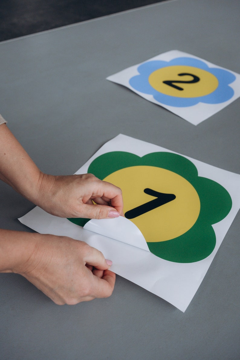 Sensory Path Floor Sticker Flowers With Numbers | High Quality Sensory ...